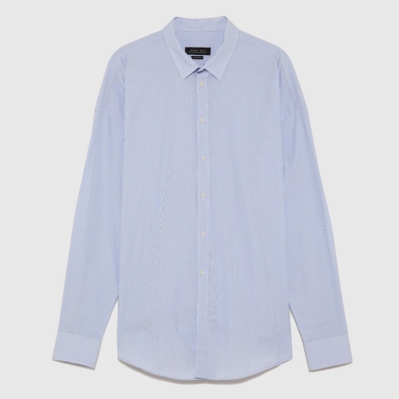 Zara | Shirts | Zara Oversize Striped Shirt Size L | Poshmark